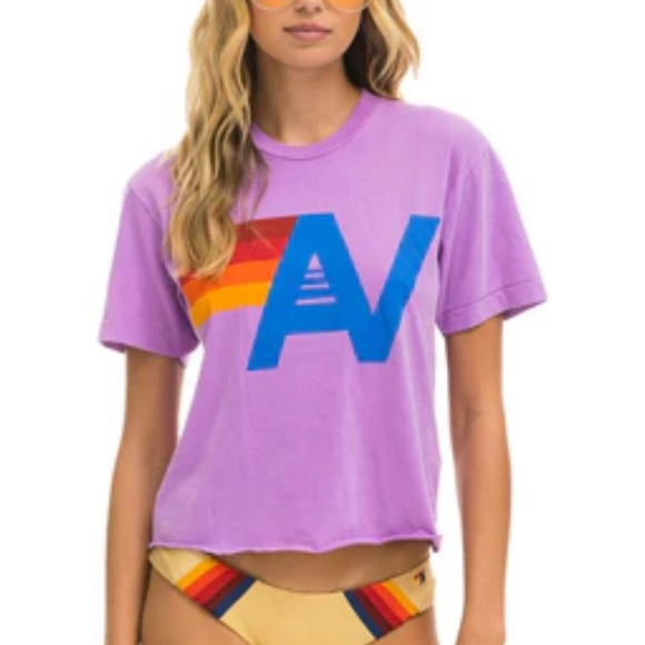 Aviator Nation | Tops | Aviator Nation Logo Boyfriend Tee | Poshmark